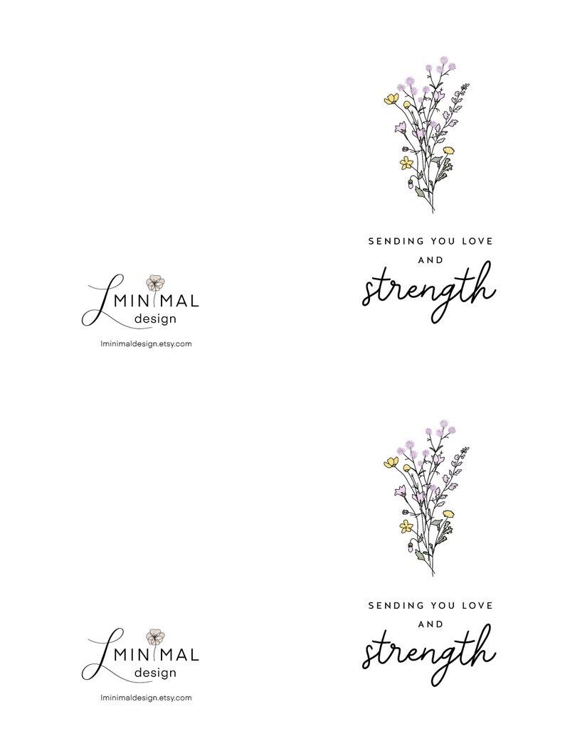 Printable Encouragement Greeting Card | Digital Sympathy Card ...