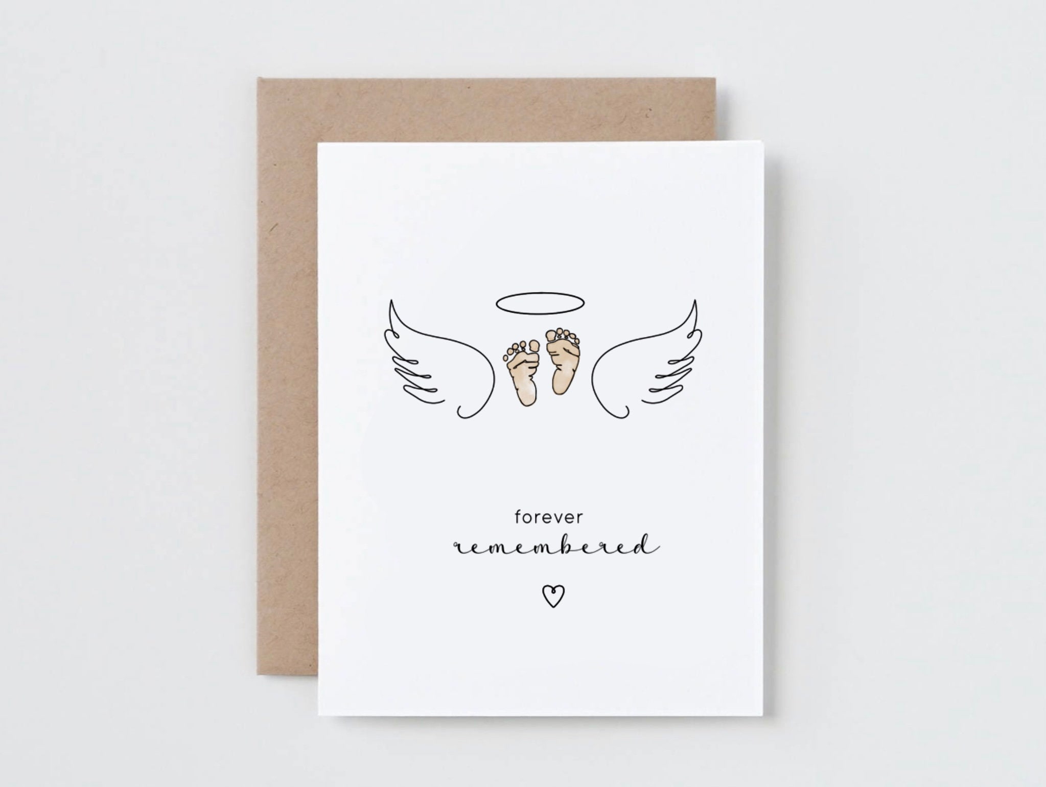 Forever Remembered Printable Card | Digital Loss of Baby | Sympathy ...