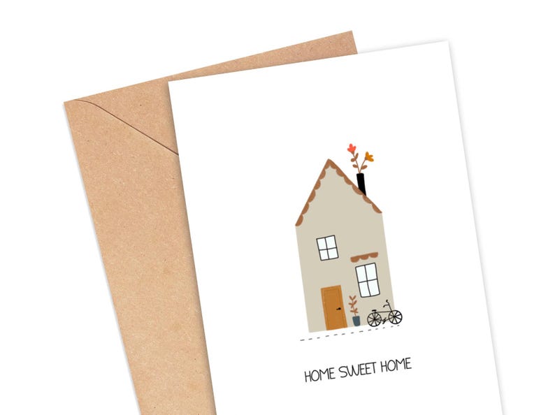 Printable New Home Greeting Card | Digital Housewarming Card | Card for ...