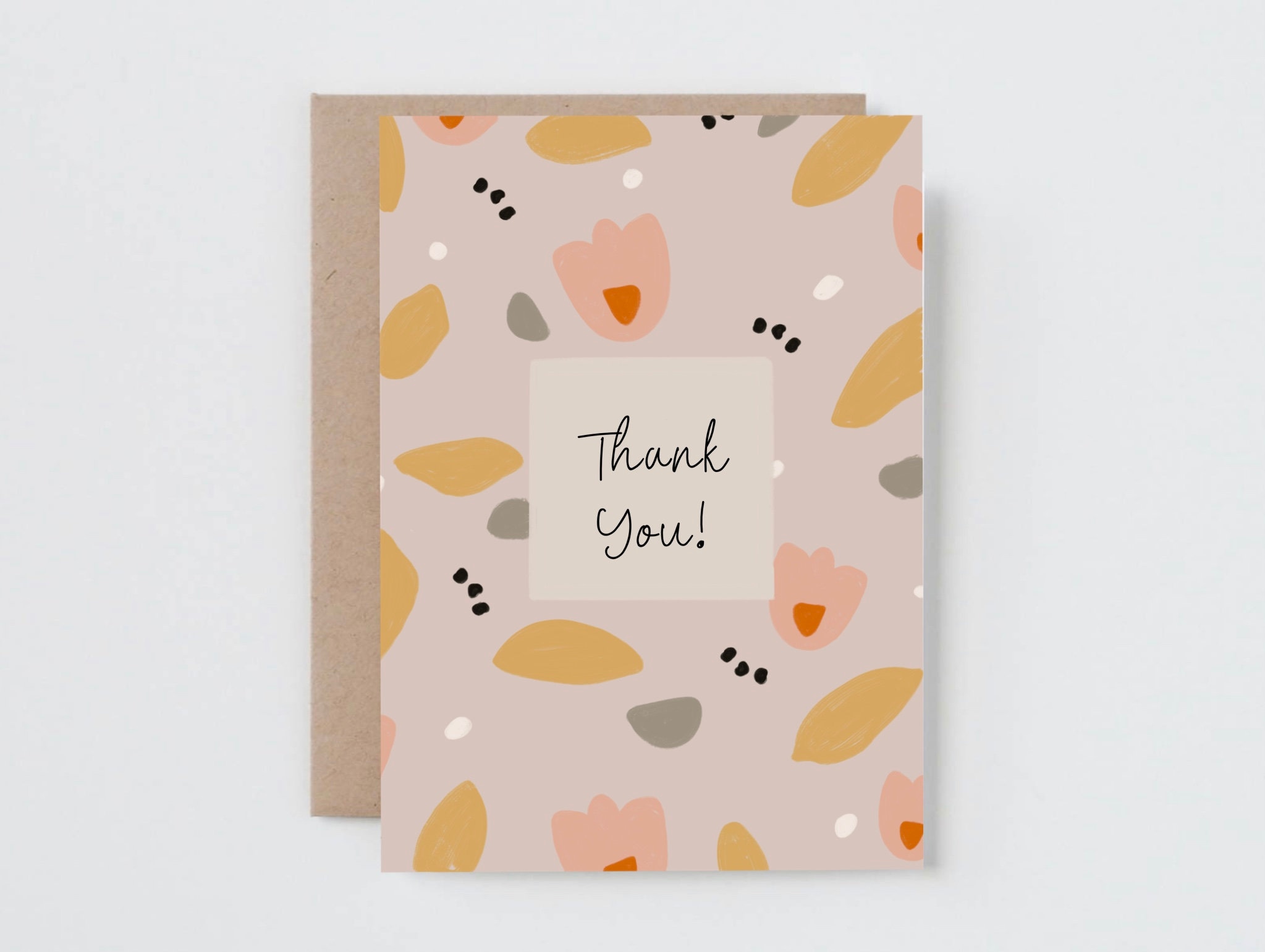 Printable Thank You Cards, 5x7 Greeting Card, Digital Download, Thank ...