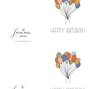 Printable Birthday Card, Instant Digital Download Pdf, Fun Birthday ...