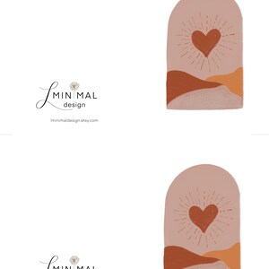 Printable Valentine Greeting Card, Vday Card, Boho Blank Card, Digital ...