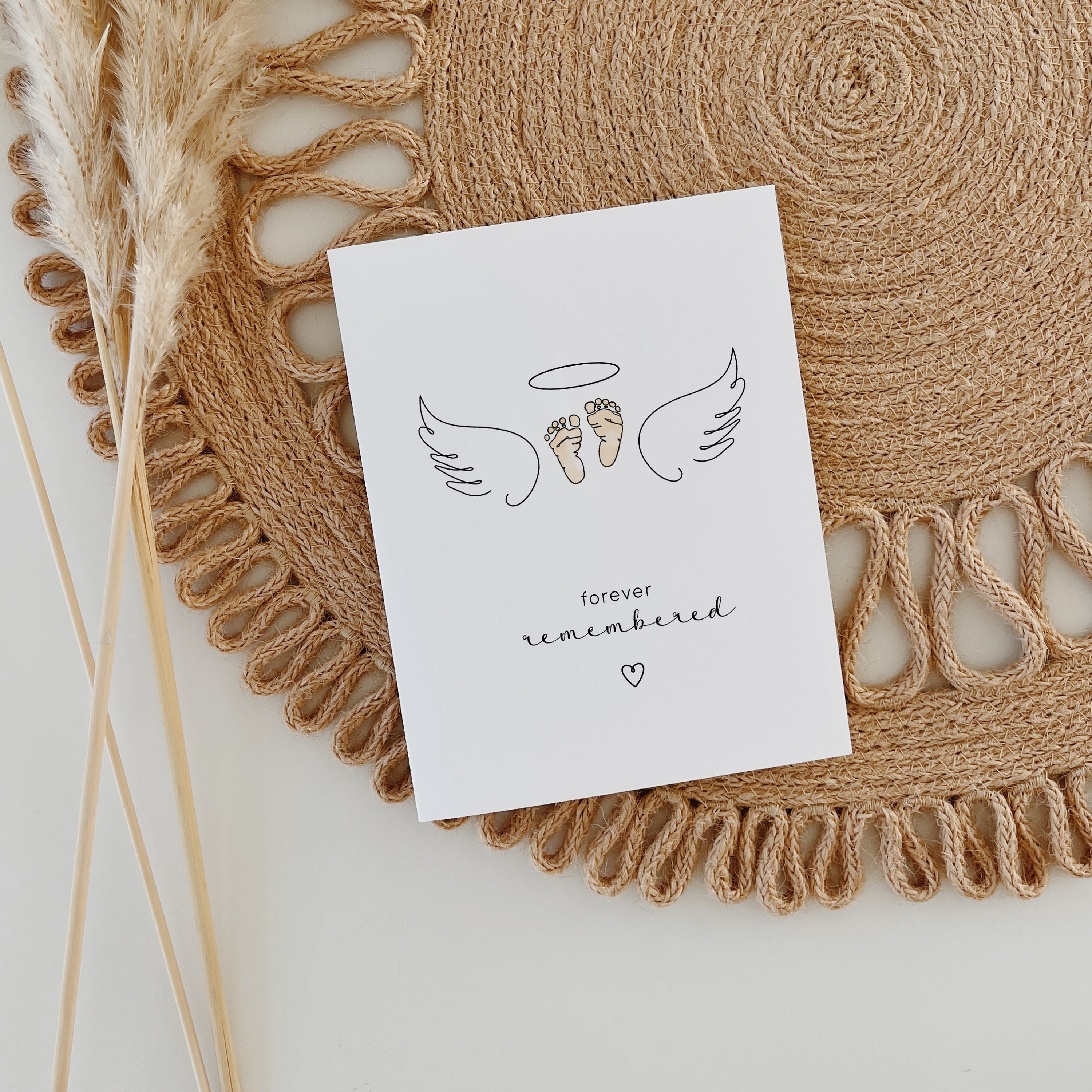 Forever Remembered Printable Card | Digital Loss of Baby | Sympathy ...