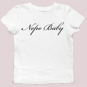 Nepo Baby Baby Tee as Seen on Celebrity, Nepotism Babes, Coquette Style ...
