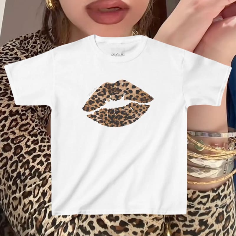 Y2k Leopard Print Tops - Etsy