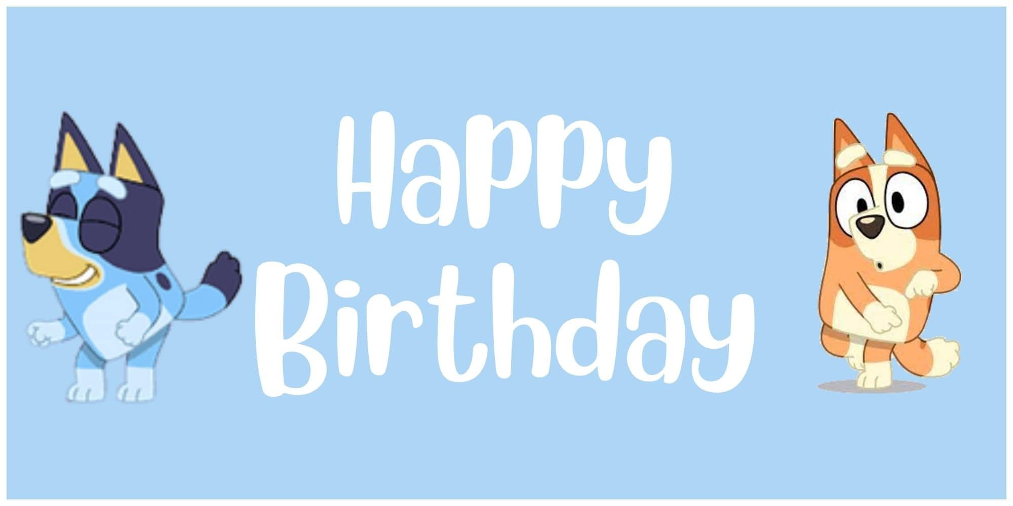 Minimalist Bluey Cake Topper - Downloadable Jpg File - Printable Topper ...