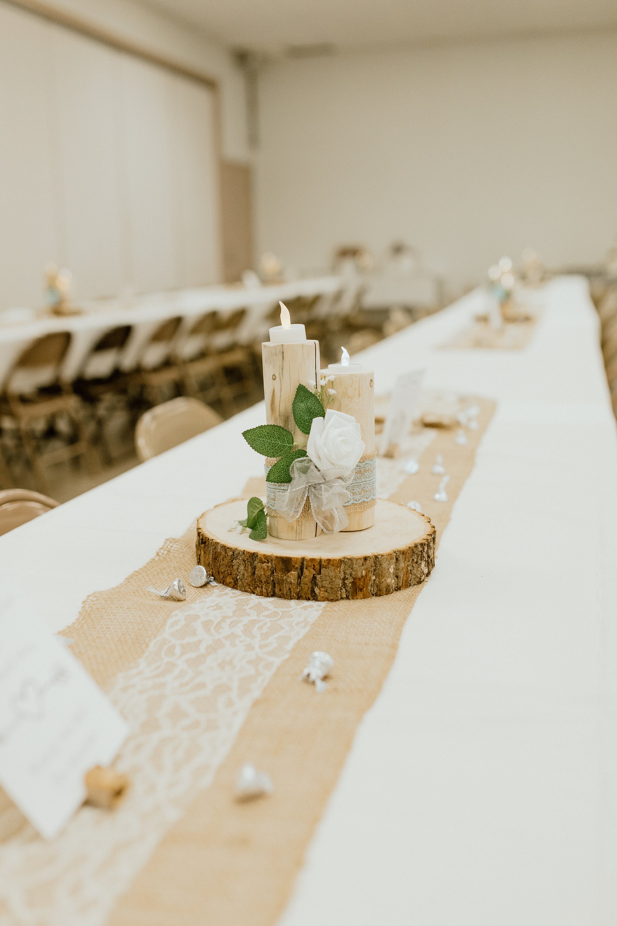 Log Centerpiece - Etsy