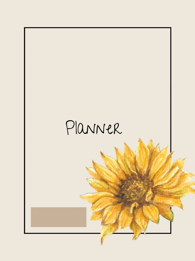 TEACHER PLANNER! Printable Sunflower Themed Simple to Use Teacher ...