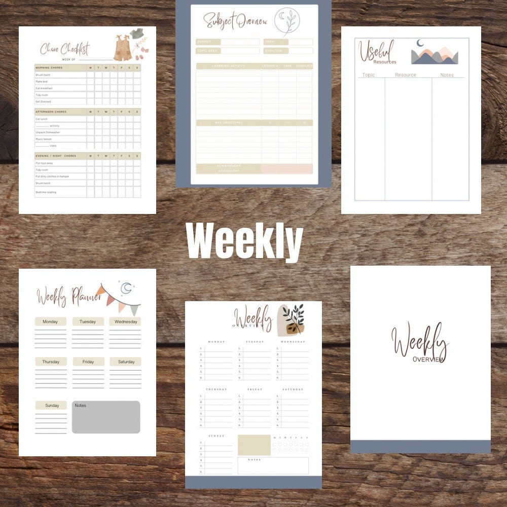 SIMPLE HOMESCHOOL PLANNER! Printable, Easy to Use Organisation for ...