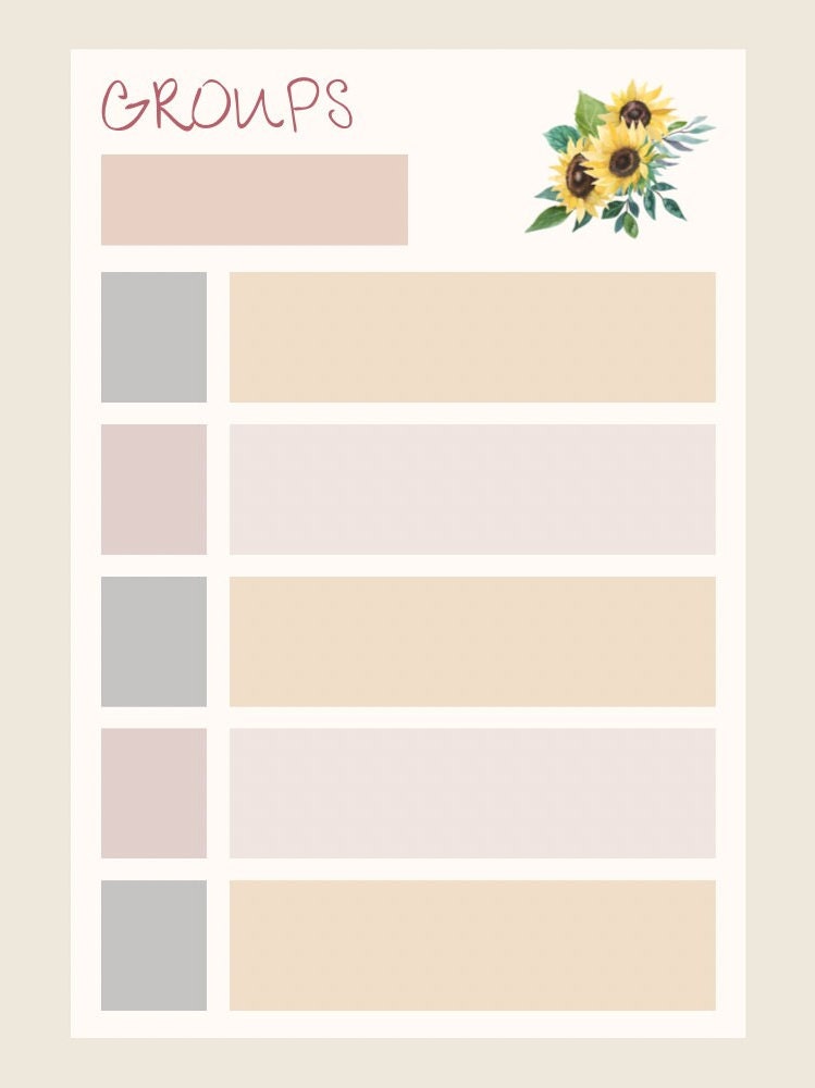 TEACHER PLANNER! Printable Sunflower Themed Simple to Use Teacher ...