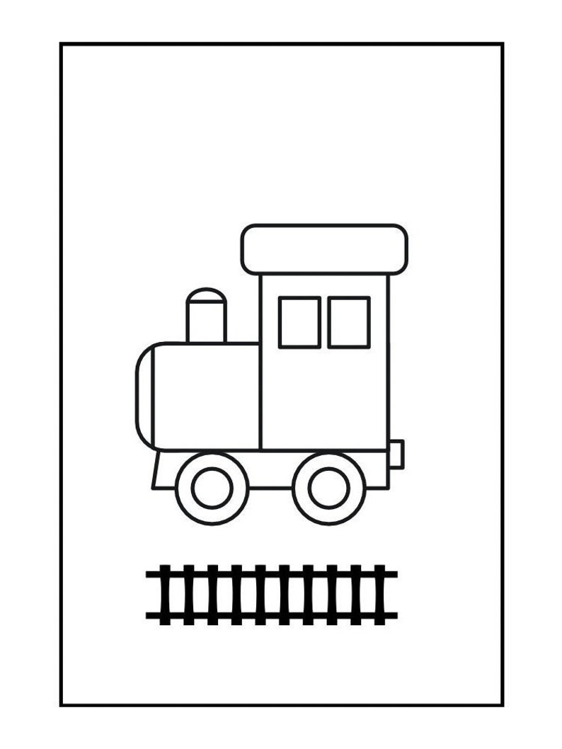 PRINTABLE TRAINS Colouring Bundle! 20 Pages of Easy to Colour Trains ...