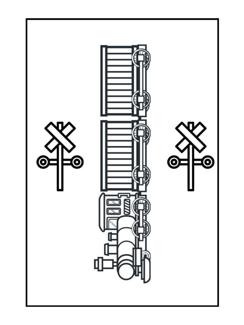PRINTABLE TRAINS Colouring Bundle! 20 Pages of Easy to Colour Trains ...