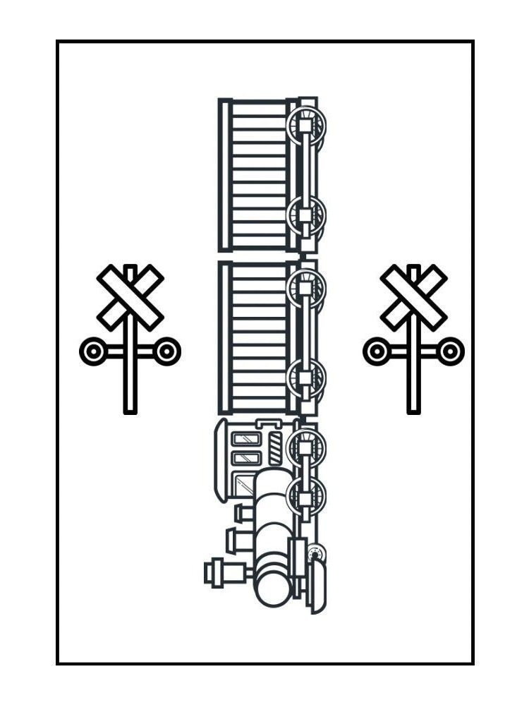 PRINTABLE TRAINS Colouring Bundle! 20 Pages of Easy to Colour Trains ...