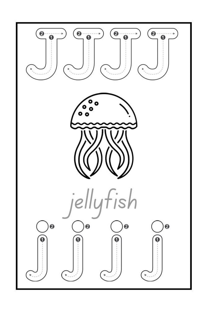 27 PRINTABLE Alphabet Trace and Colour for Early Learners - Etsy