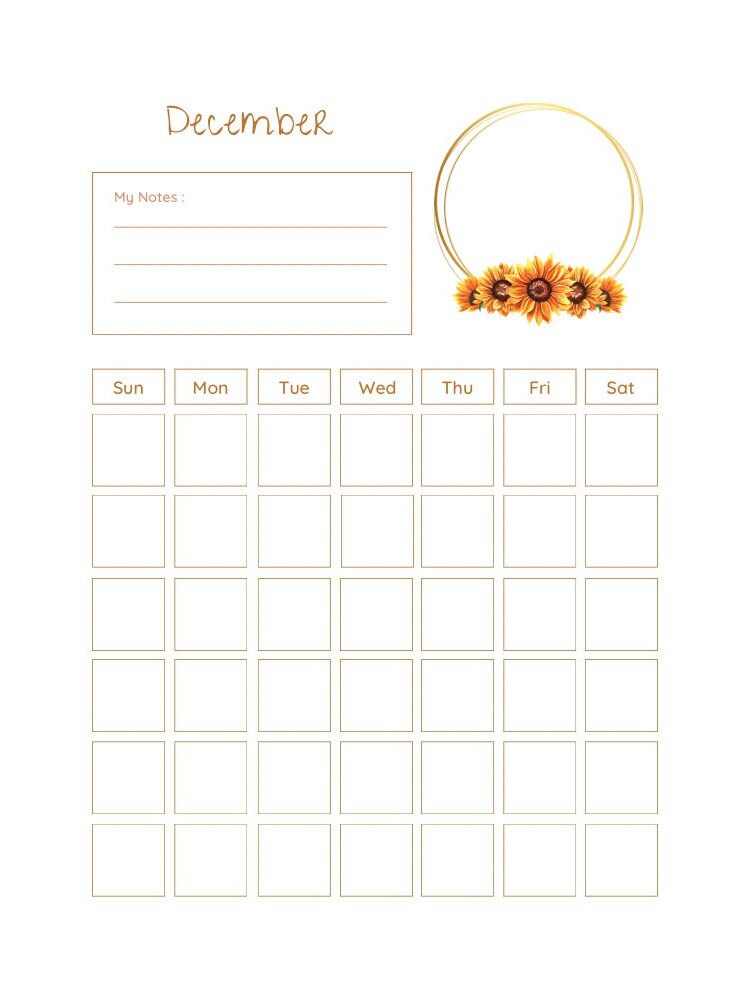 TEACHER PLANNER! Printable Sunflower Themed Simple to Use Teacher ...