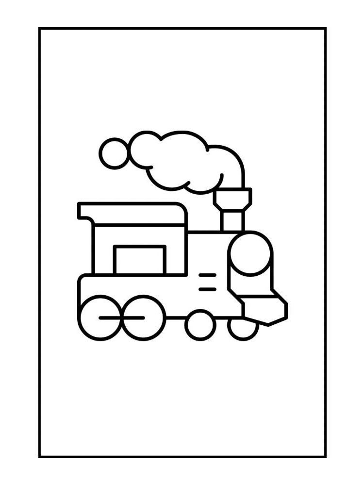 PRINTABLE TRAINS Colouring Bundle! 20 Pages of Easy to Colour Trains ...
