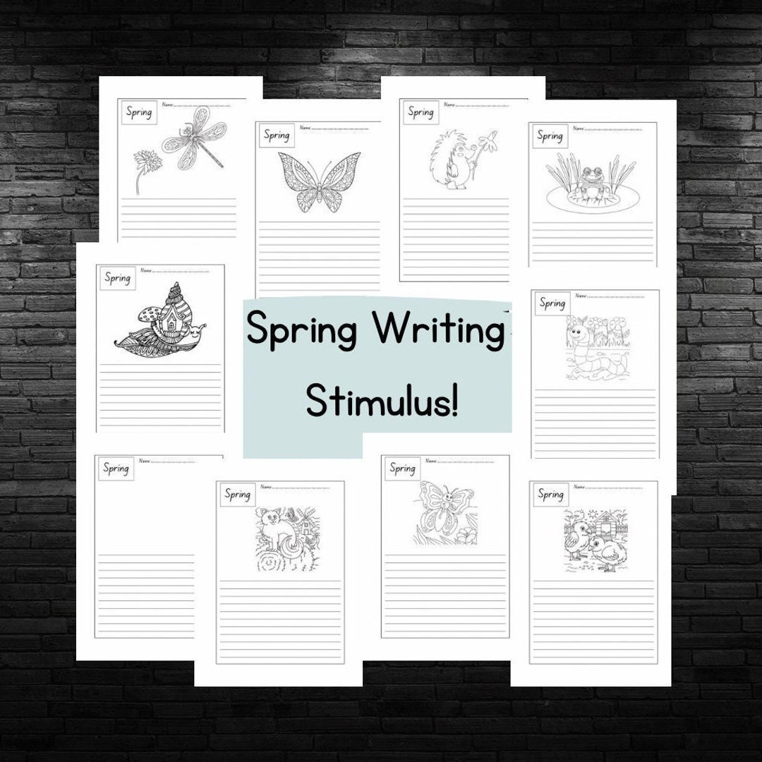 SPRING WRITING STIMULUS Printable Worksheets for Early Learners! 9 ...