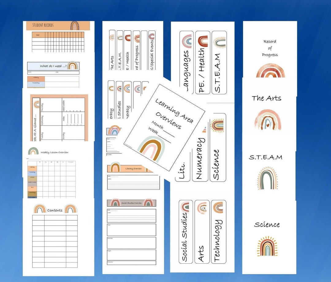 PRINTABLE Planner for Home Schoolers/teachers. Weekly Subject ...