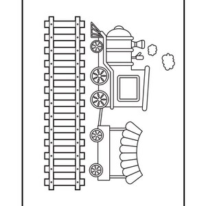 PRINTABLE TRAINS Colouring Bundle! 20 Pages of Easy to Colour Trains ...