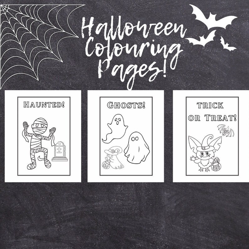 HALLOWEEN COLOURING PAGES! 10 Printable Pages of Fun and Friendly ...