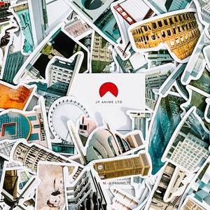 Architectural Icons World Famous Architects Sticker Set Artistic Decals ...