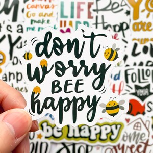 10 Inspire & Thrive Motivation Quote Sticker Set Uplifting Decals for ...