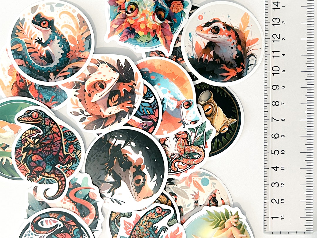 Reptiles Sticker Pack - Set of 10 Designs - Bring the Wild to Your ...