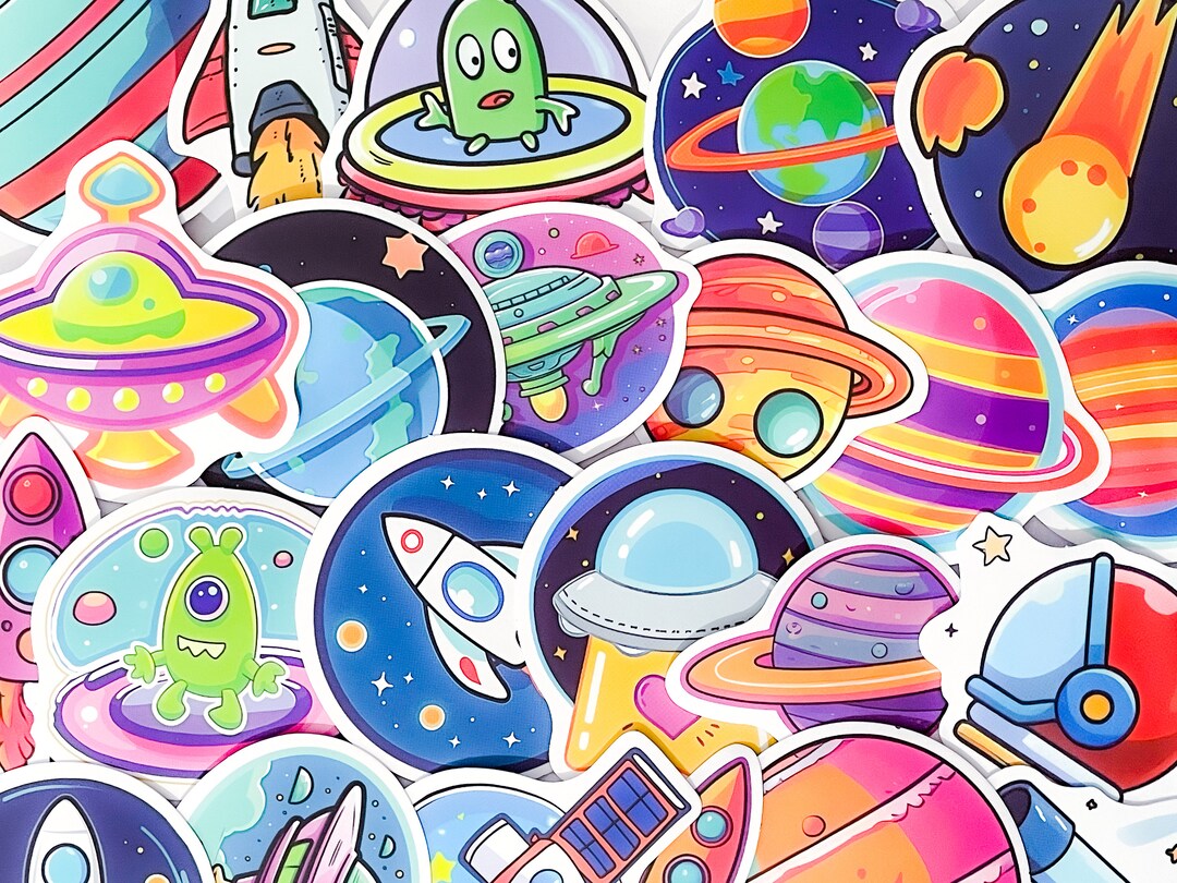 Cosmic Odyssey Space Sticker Set Galactic Decals for Interstellar ...