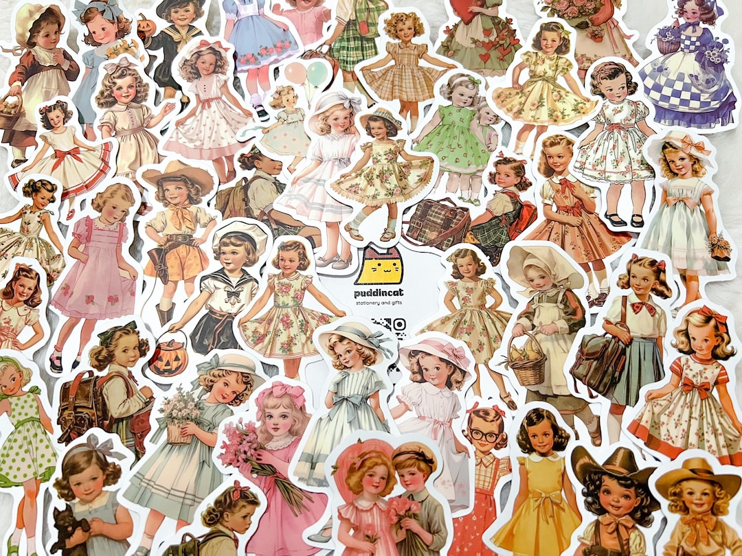10 Childhood Vintage Sticker - Etsy