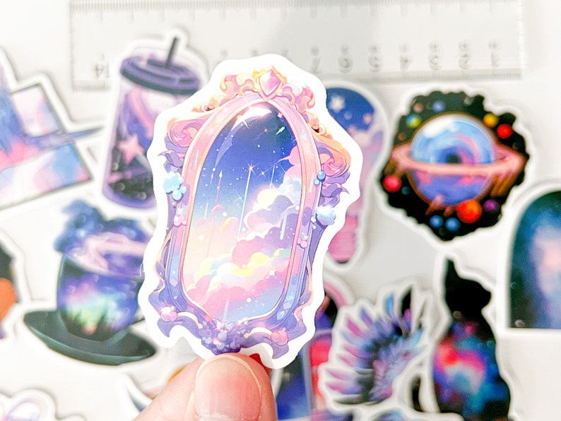 Galaxy Nebula Stickers - Laptop, Helmet, Phone, Ins Style, Space Sky ...