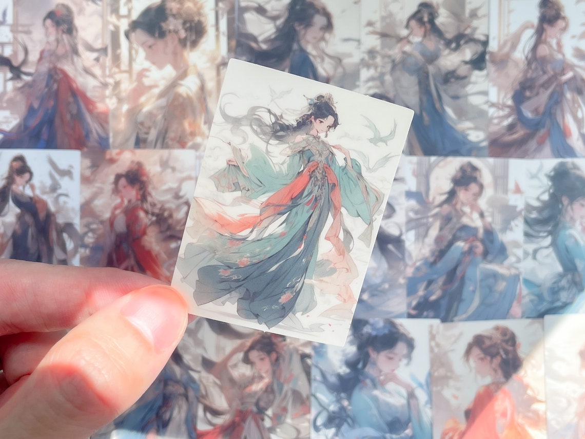 Dynasty Elegance Chinese Ancient Sticker Set Cultural Decals for ...