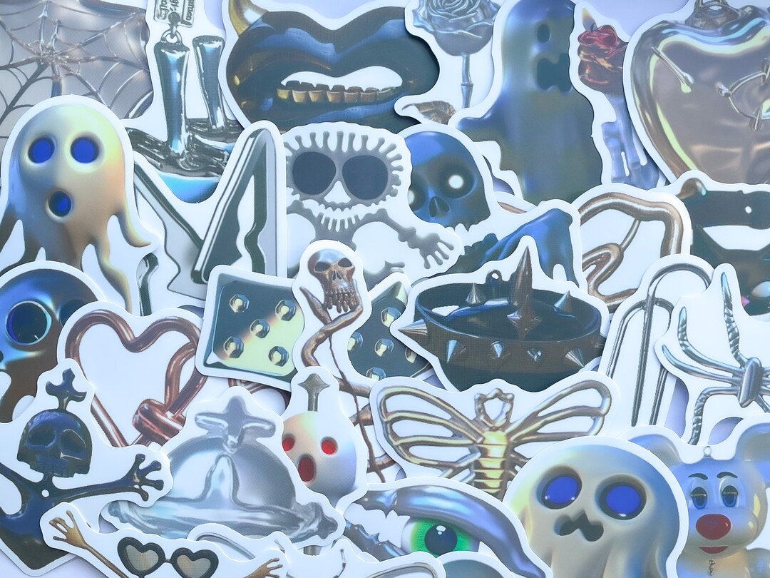 10 Chilling Encounters Scary Sticker Set Spooky Decals Halloween ...