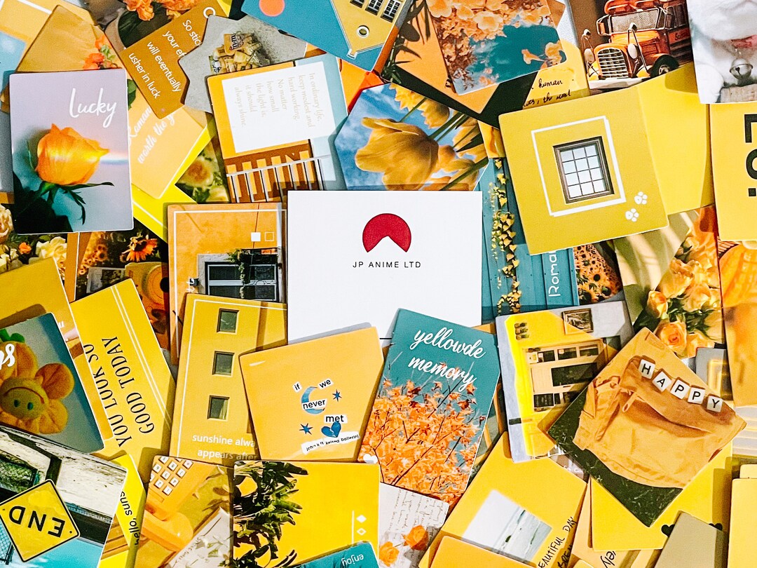 10 Sunshine Hues Yellow Color Sticker Set Vibrant Decals for Radiant ...