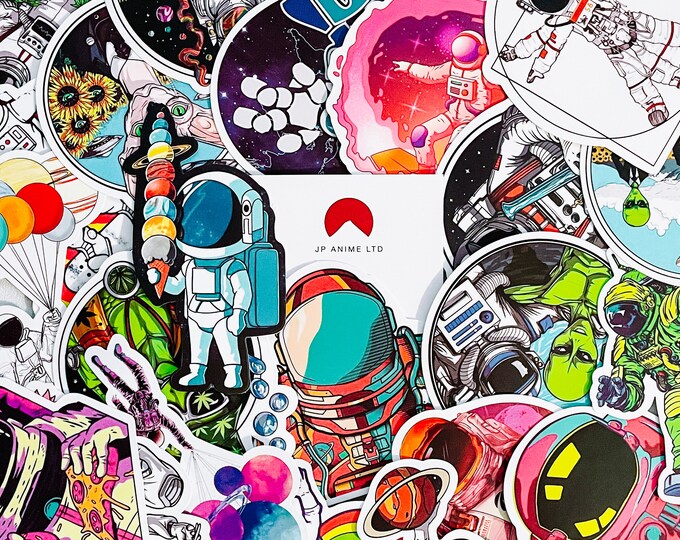 10 Cosmic Explorer Astronaut Sticker Space Enthusiast Decal Adventure ...