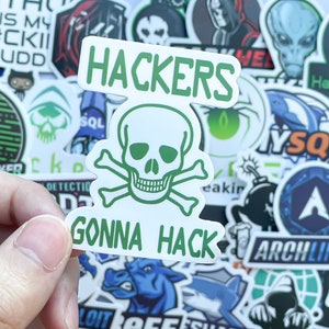 Cyber Warrior Hacker Sticker Tech Enthusiast Decal Cybersecurity Vibes ...