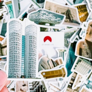 Architectural Icons World Famous Architects Sticker Set Artistic Decals ...