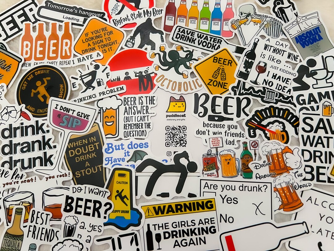 10 Random Beer Sticker Pack - Etsy