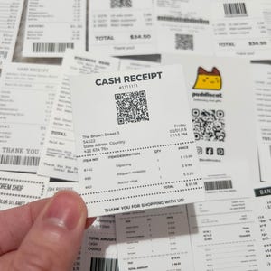 10 Random Receipt Sticker Pack! Waterproof Reusable VIYNL Stickers ...