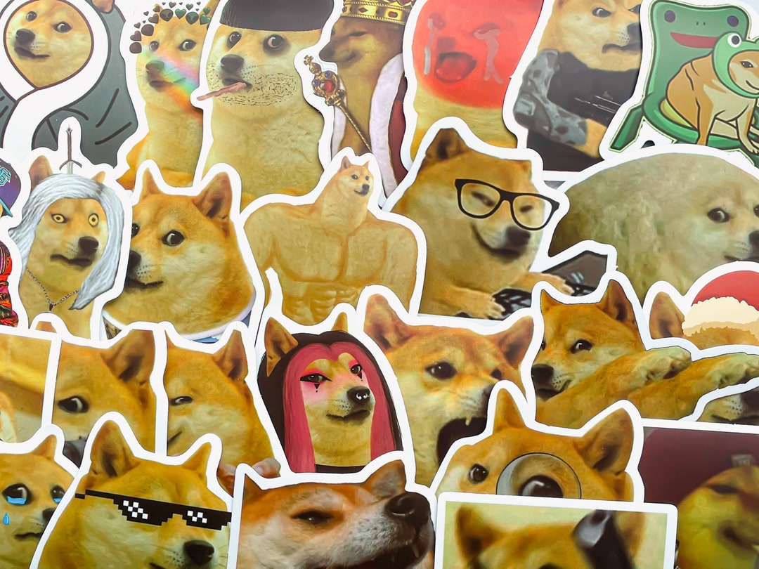 25/50 Random Funny Doge Memes Collection Sticker Pack! Waterproof ...