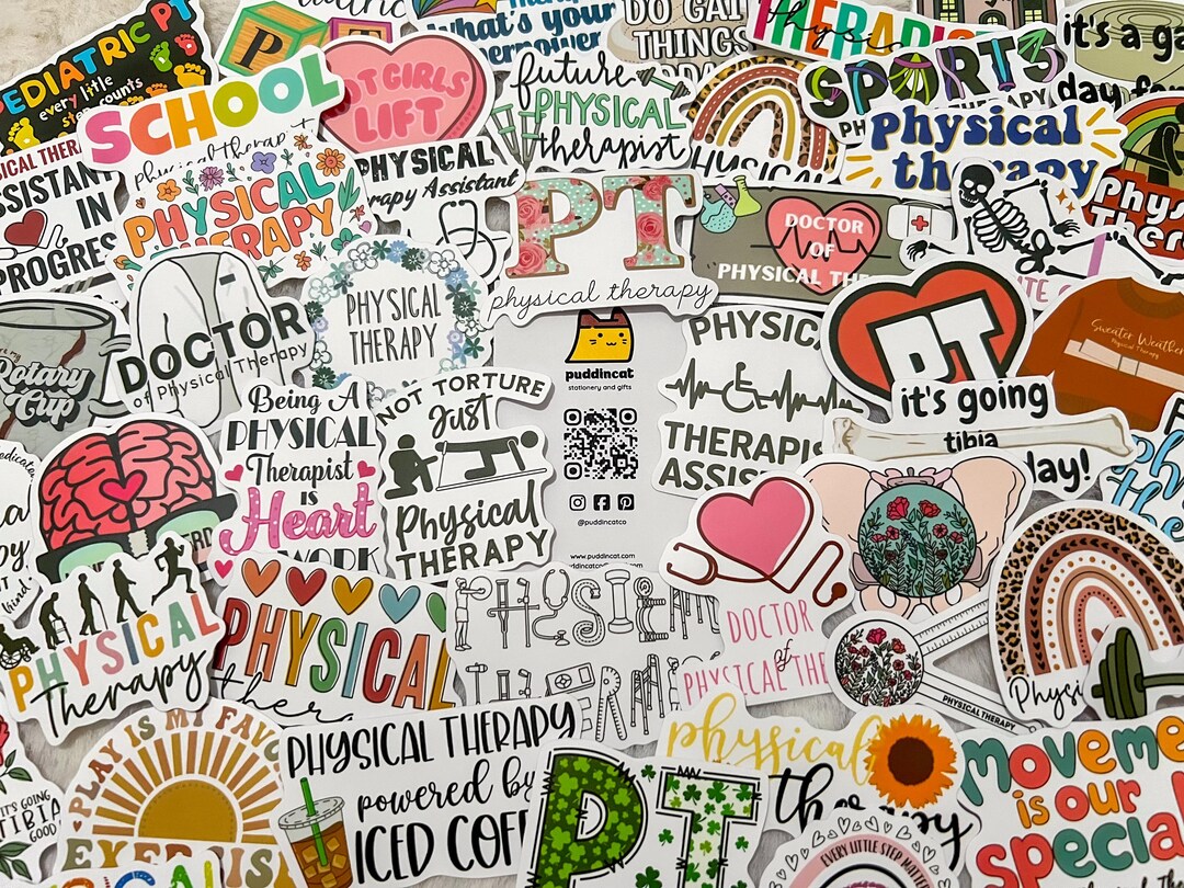 10 Physical Therapy Sticker Pack – Perfect Gift for Pts and Rehab ...