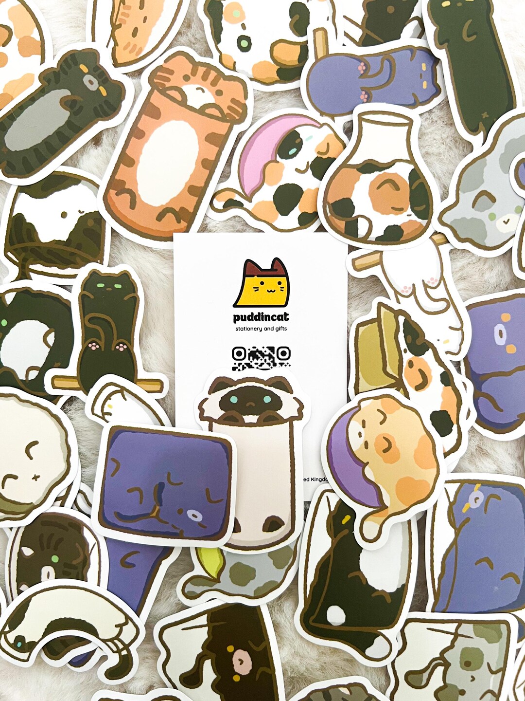 10 Random Liquid Cat Sticker Pack! Waterproof Reusable VIYNL Stickers ...