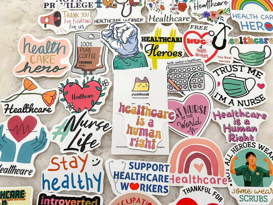 10 Random Healthcare Nurse Sticker Pack - Etsy
