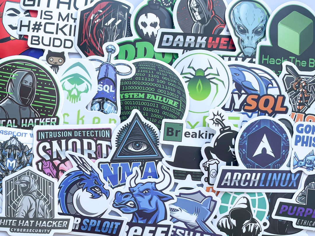 Cyber Warrior Hacker Sticker Tech Enthusiast Decal Cybersecurity Vibes ...