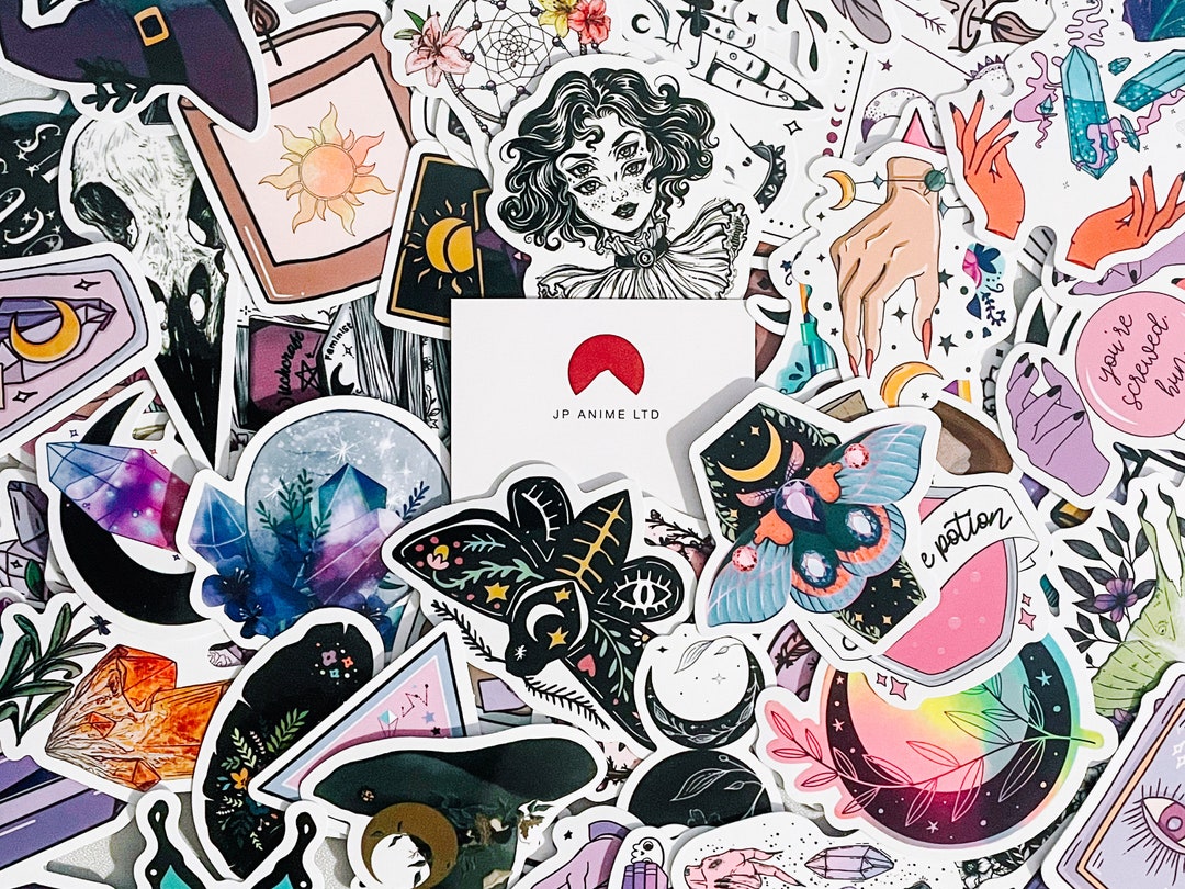 10 Random Wizard Magic Art Sticker Bomb Pack Waterproof Reusable VIYNL ...