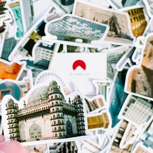 Architectural Icons World Famous Architects Sticker Set Artistic Decals ...