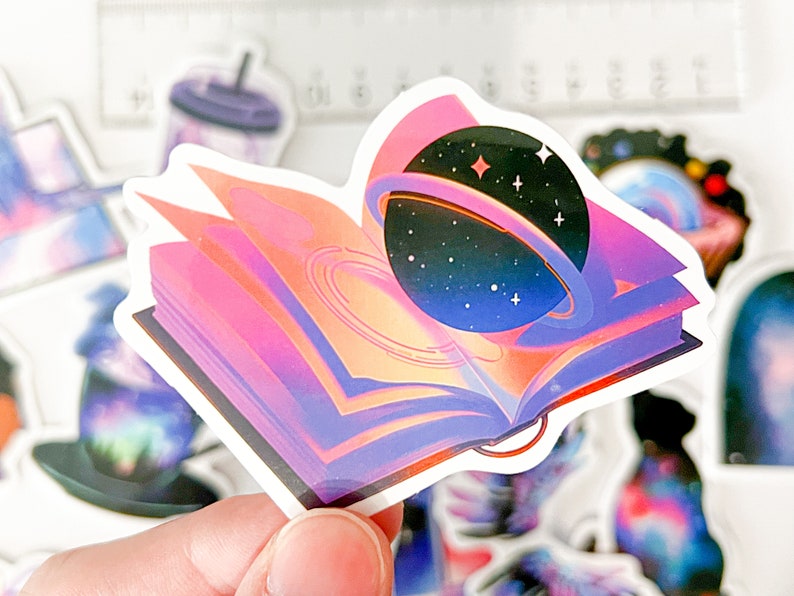 Galaxy Nebula Stickers - Laptop, Helmet, Phone, Ins Style, Space Sky ...