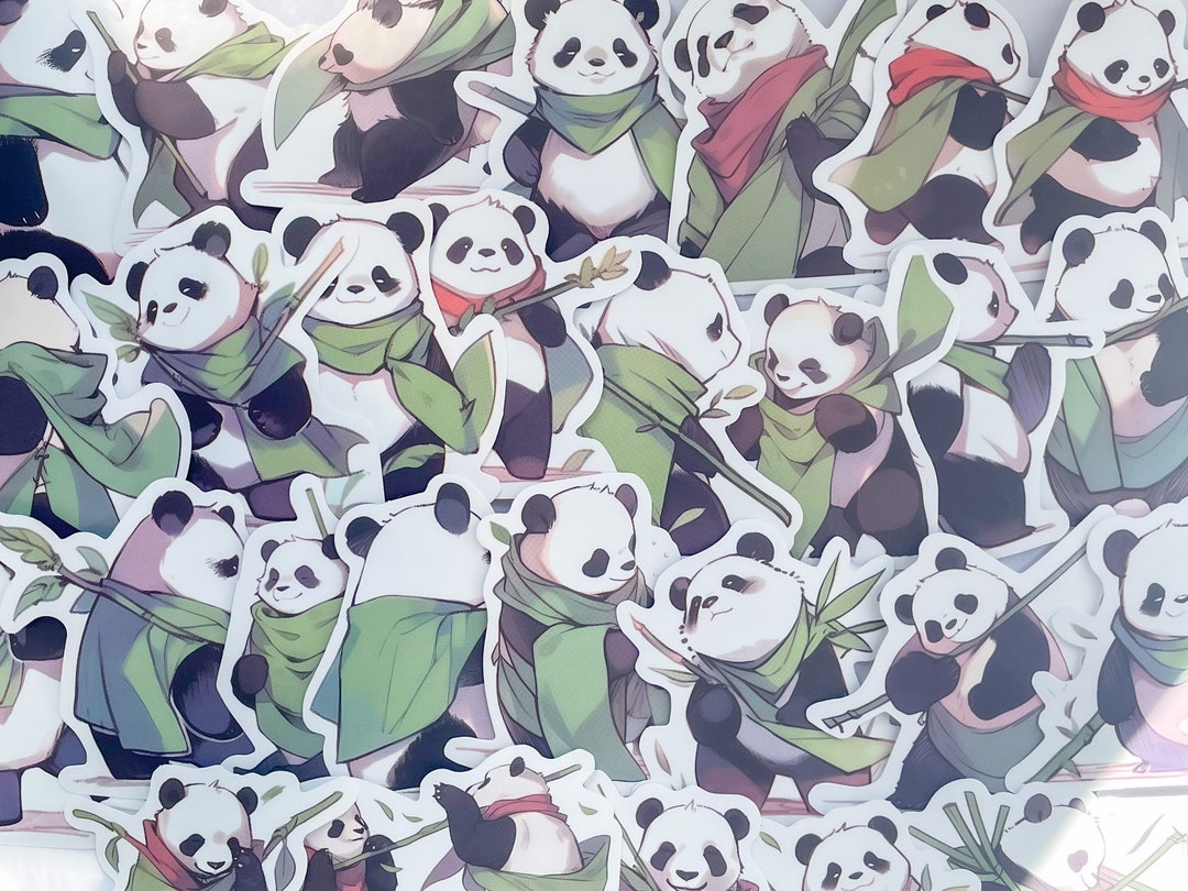 10 Panda Playtime Panda Sticker Set Adorable Decals for Animal Lovers ...