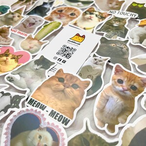 10 NEW Random Cat Memes Funny Meme Sticker Bomb Pack! Waterproof ...