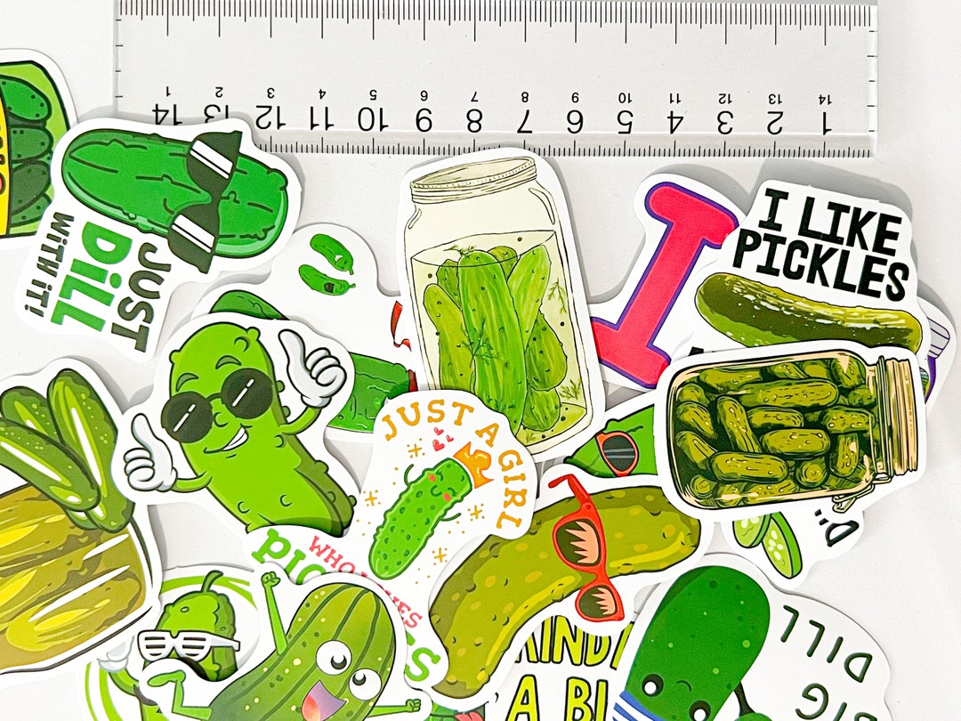 Cartoon Pickle Stickers Waterproof Decals for Luggage, Notebooks ...