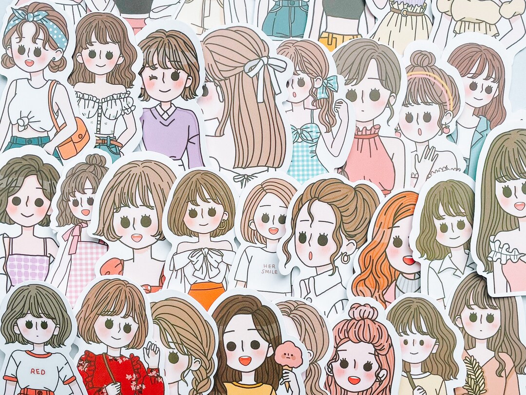 Anime Girl Collection Random Stickers Set!high-quality Waterproof ...